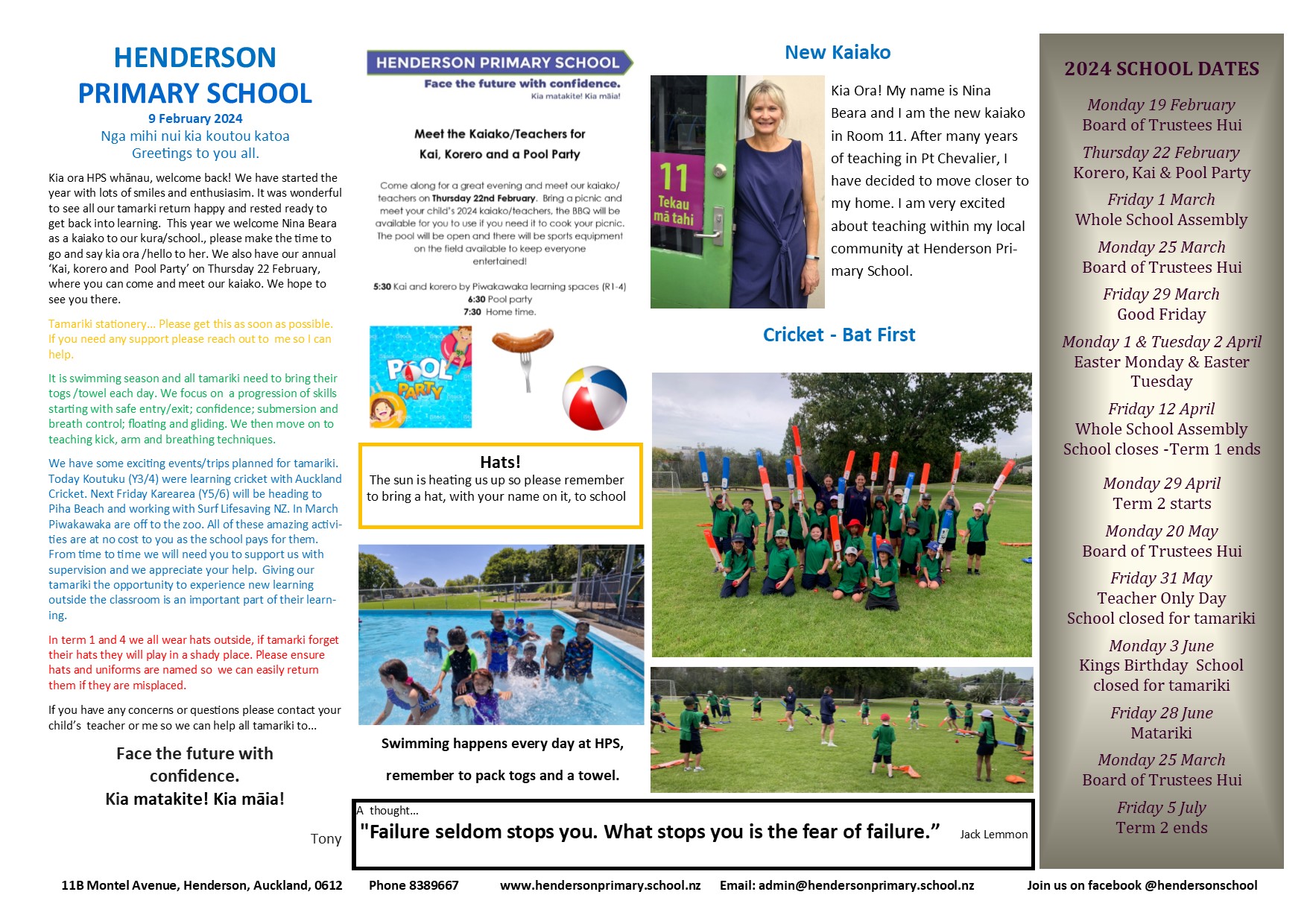 Newsletters - Henderson Primary School